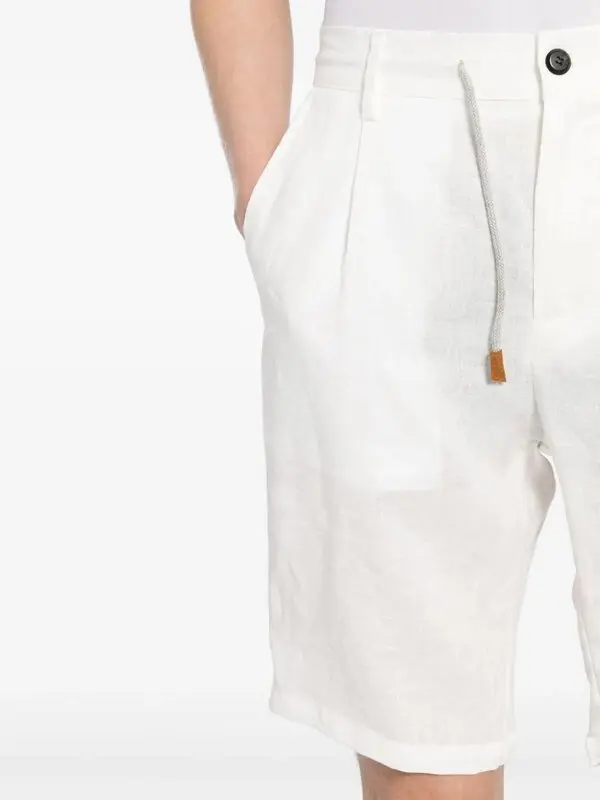 Eleventy Linen Bermuda Shorts