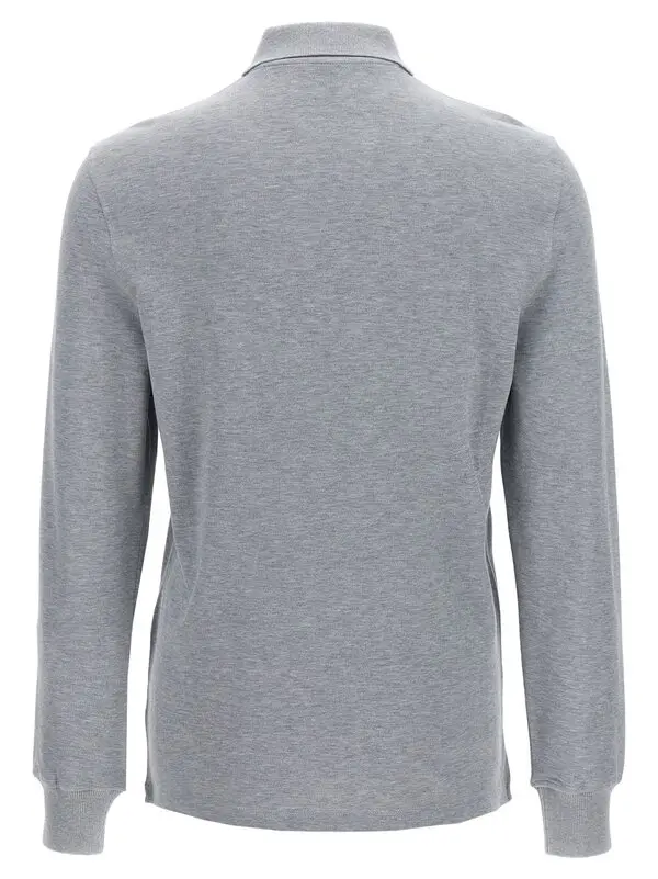 Brunello Cucinelli Long Sleeved Buttoned Polo Shirt
