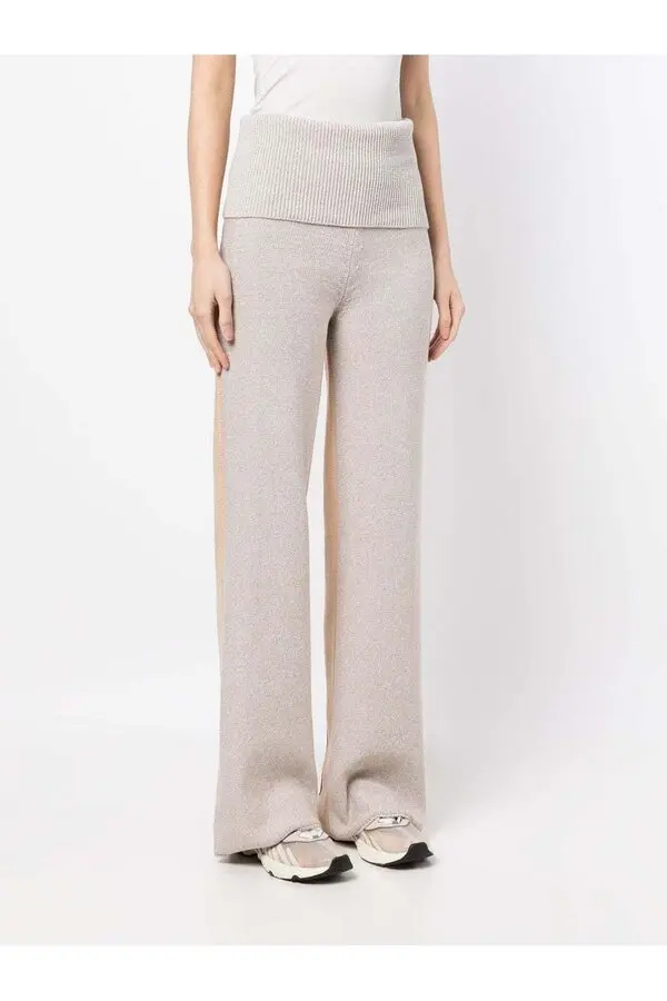Off-White Diag Languid Two-tone Knit Trousers