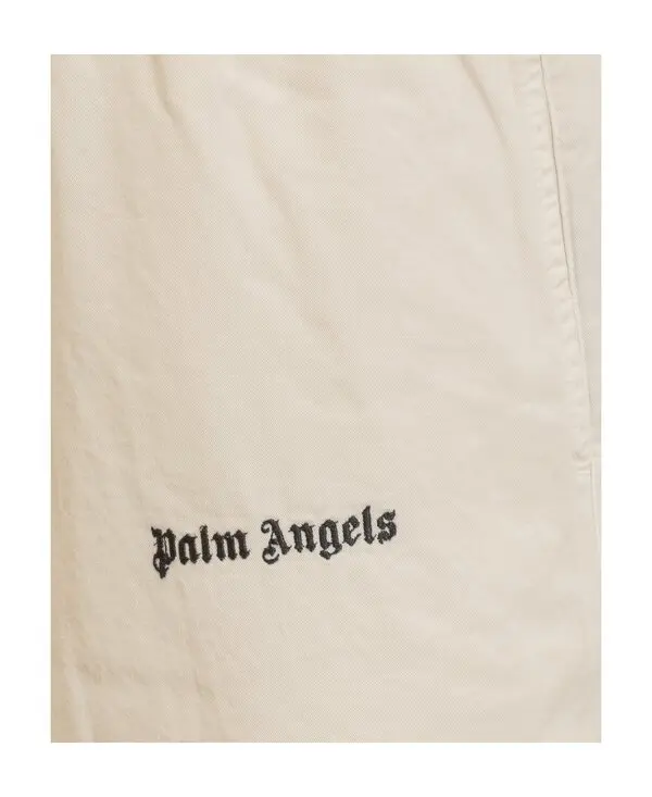 Palm Angels Logo Embroidered Drawstring Trousers