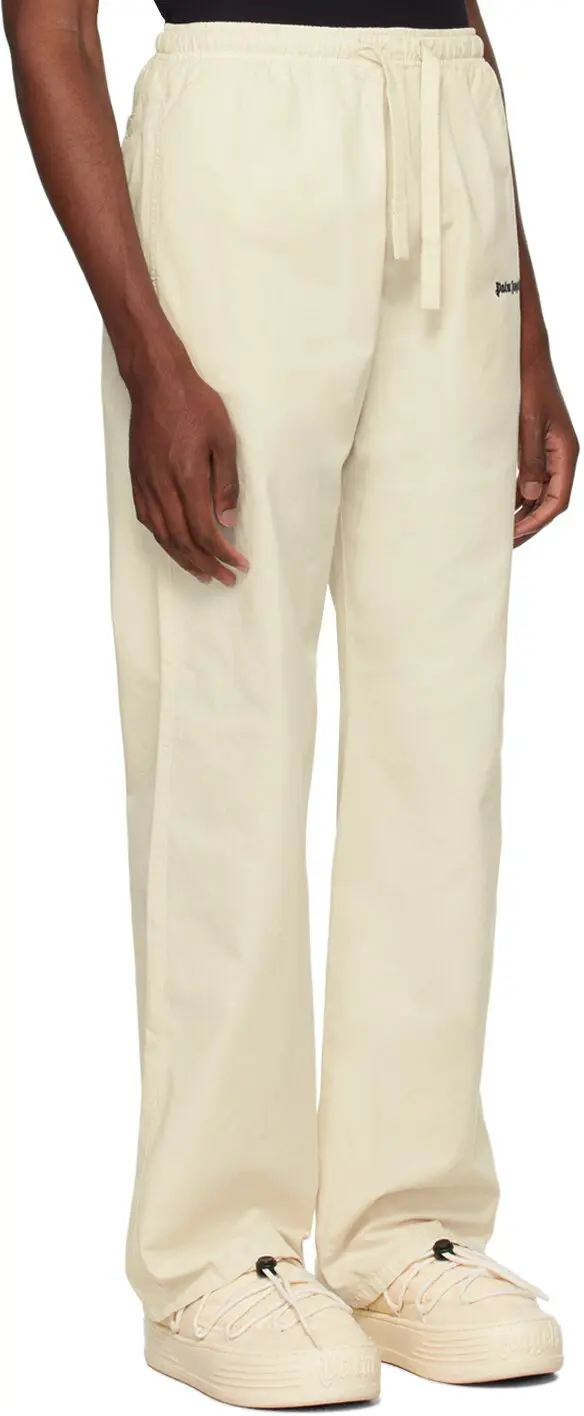 Palm Angels Logo Embroidered Drawstring Trousers
