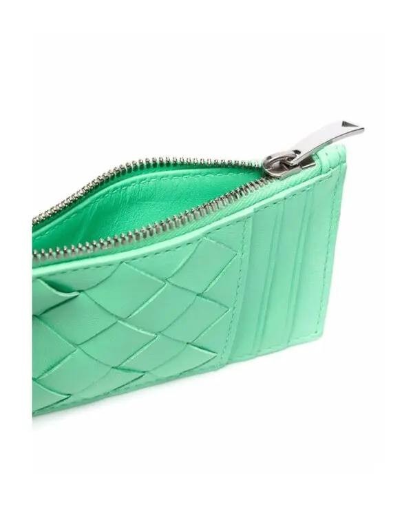 Bottega Veneta Intrecciato Zip-top Card Holder