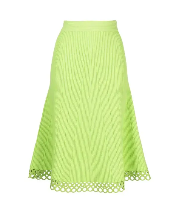 Simkhai A-line Ribbed Midi Skirt