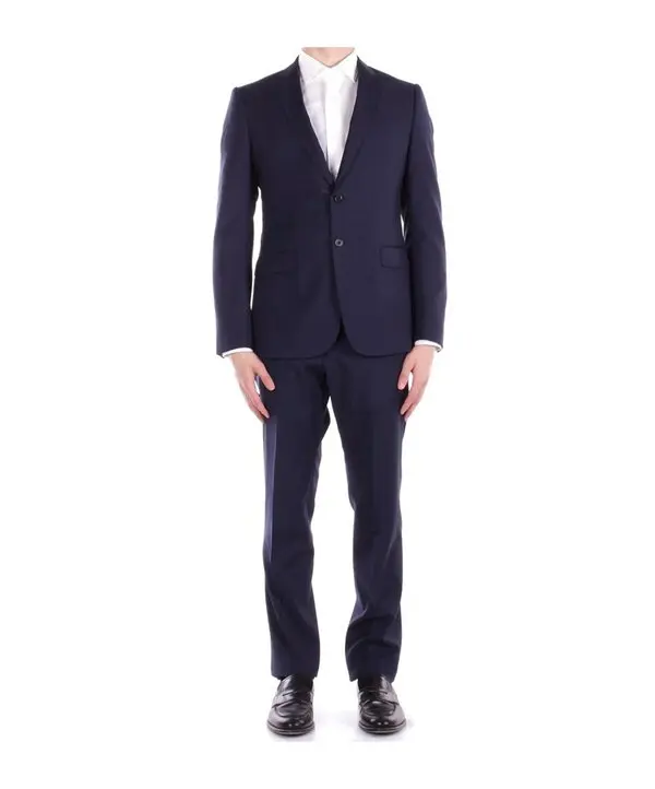 Emporio Armani Long-sleeved Suit - Navy Blue