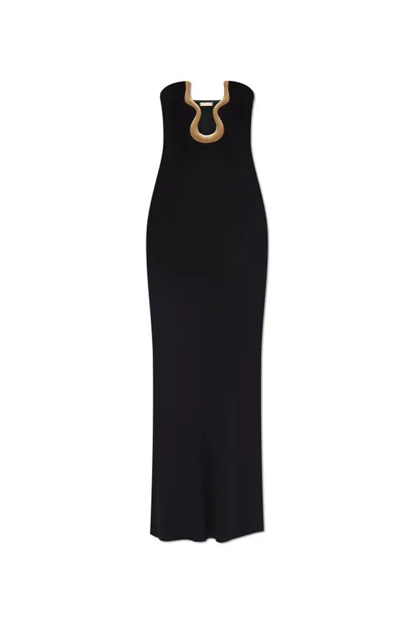 Cult Gaia Abril Maxi Dress With U-neck Detail