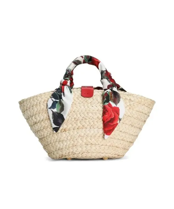 Dolce & Gabbana Dolce Gabbana Small Kendra Dg Logo Patch Tote Bag