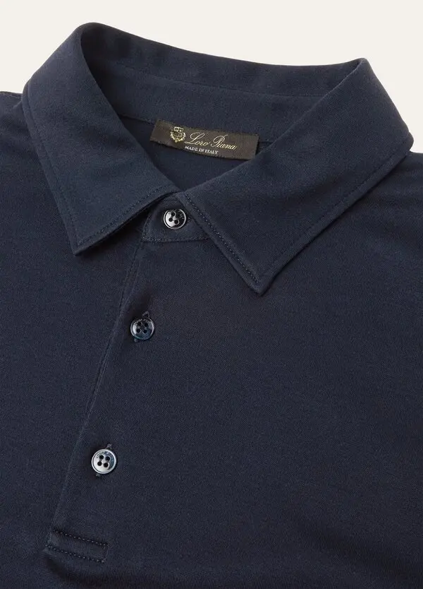 Loro Piana Tremezzo Polo Shirt - Navy Blue