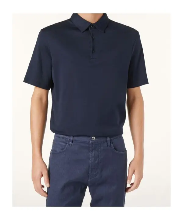 Loro Piana Tremezzo Polo Shirt - Navy Blue