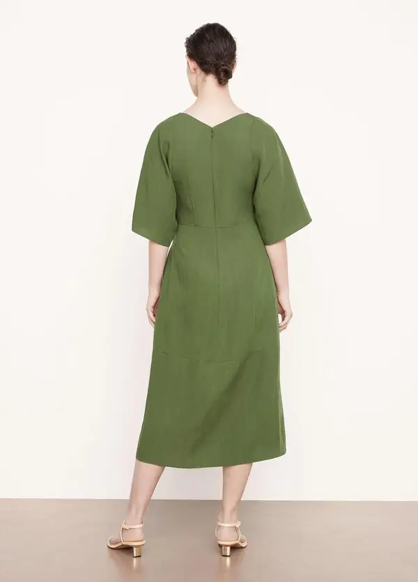 Vince Short-sleeve V-neck Dress