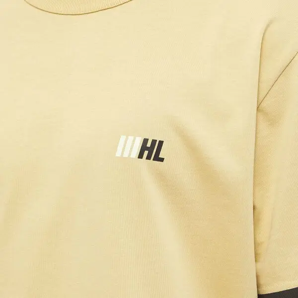 Helmut Lang Slant Logo Crew Neck T-shirt
