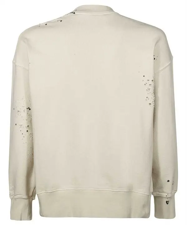 Palm Angels Round Collar Long Sleeve Sweater