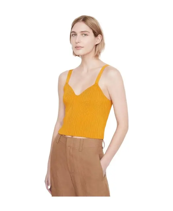 Vince Ribbed-knit Bralette Top