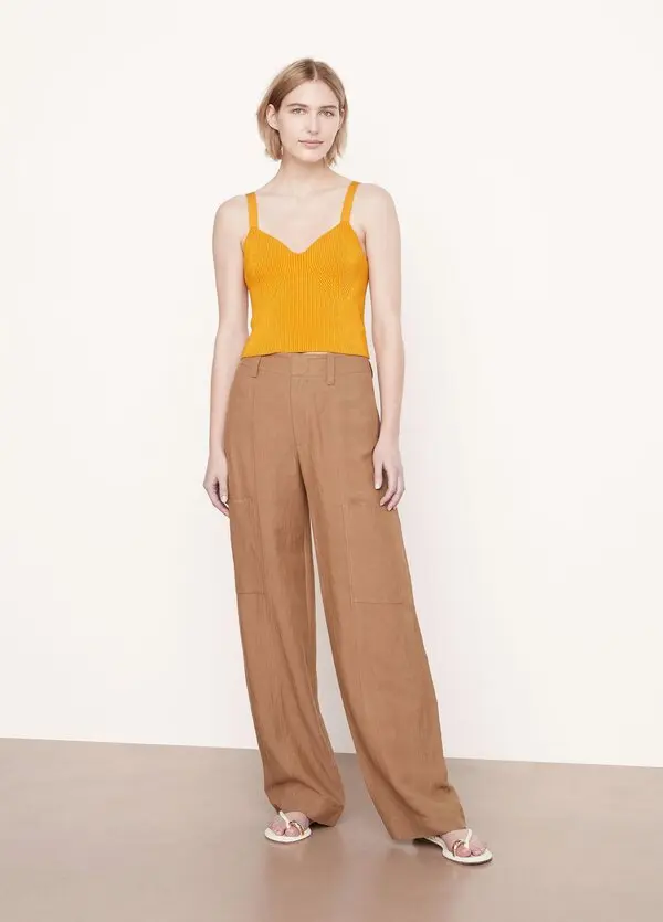 Vince Ribbed-knit Bralette Top