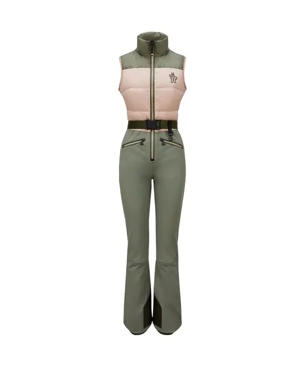 Moncler Down-filled Ski Suit - Pink/green