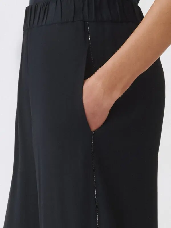 Fabiana Filippi Beaded-trim Trousers