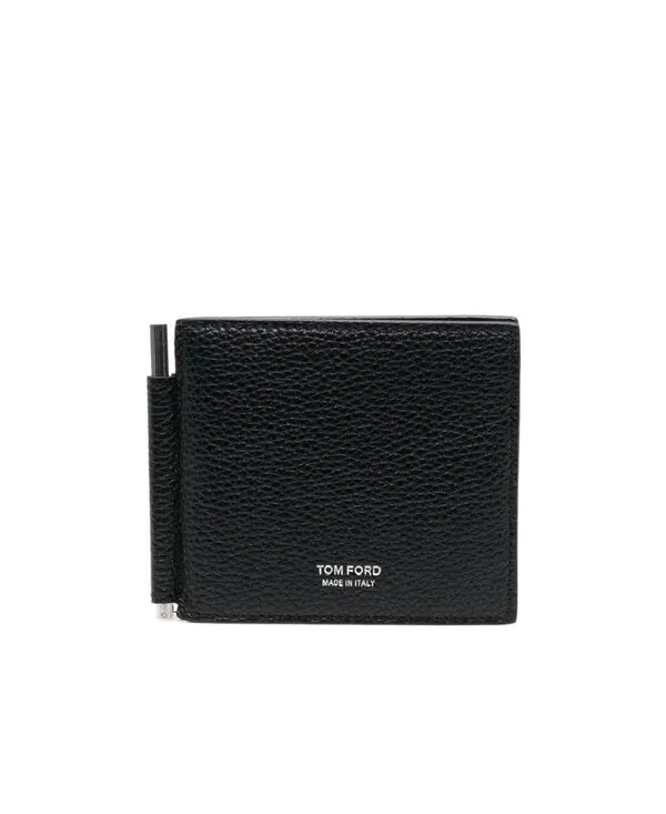 TOM FORD Logo Detailed Bi-fold Wallet