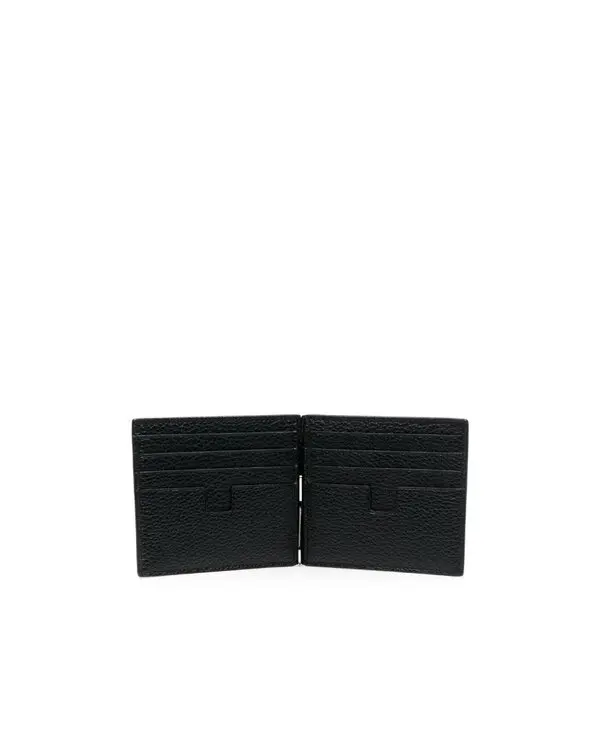 TOM FORD Logo Detailed Bi-fold Wallet