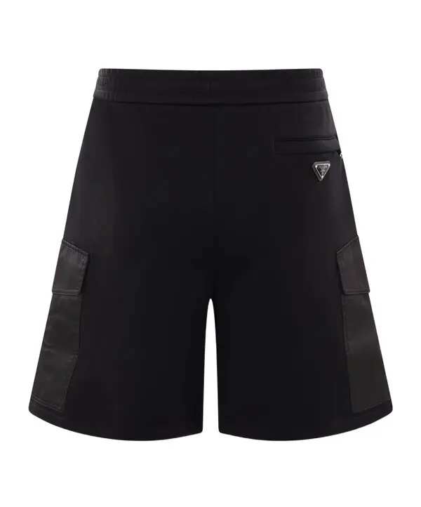 Prada Triangle-logo Elasticated Waistband Shorts