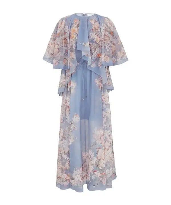 Zimmermann Floral-print Ruffled Dress