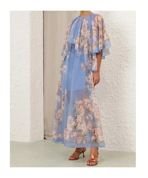 Zimmermann Floral-print Ruffled Dress