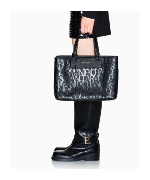 Armani Exchange Logo Allover Handbag