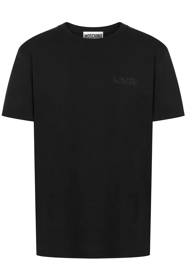 Moschino Logo-raised Cotton T-shirt