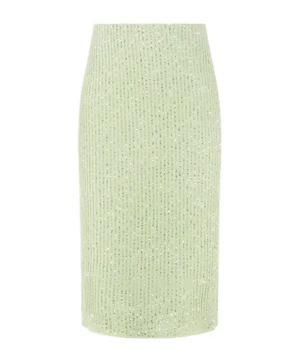 Fabiana Filippi Sequin-embellished Knitted Skirt