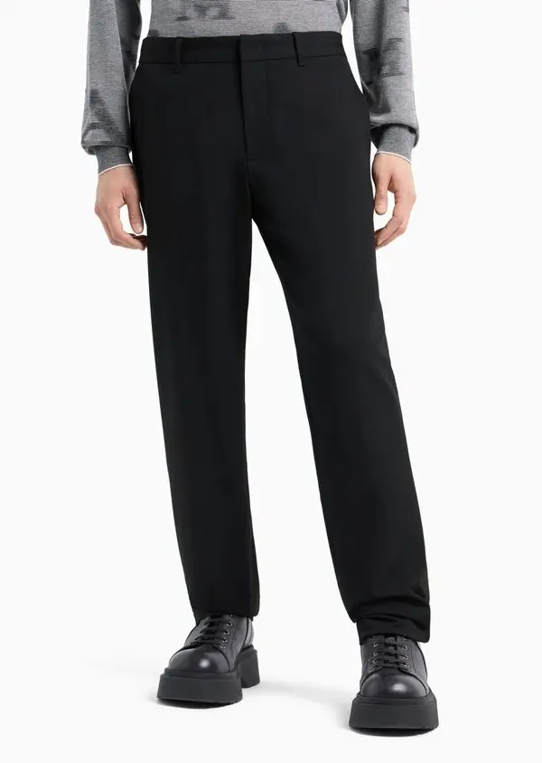 Emporio Armani Compact Fabric Chinos