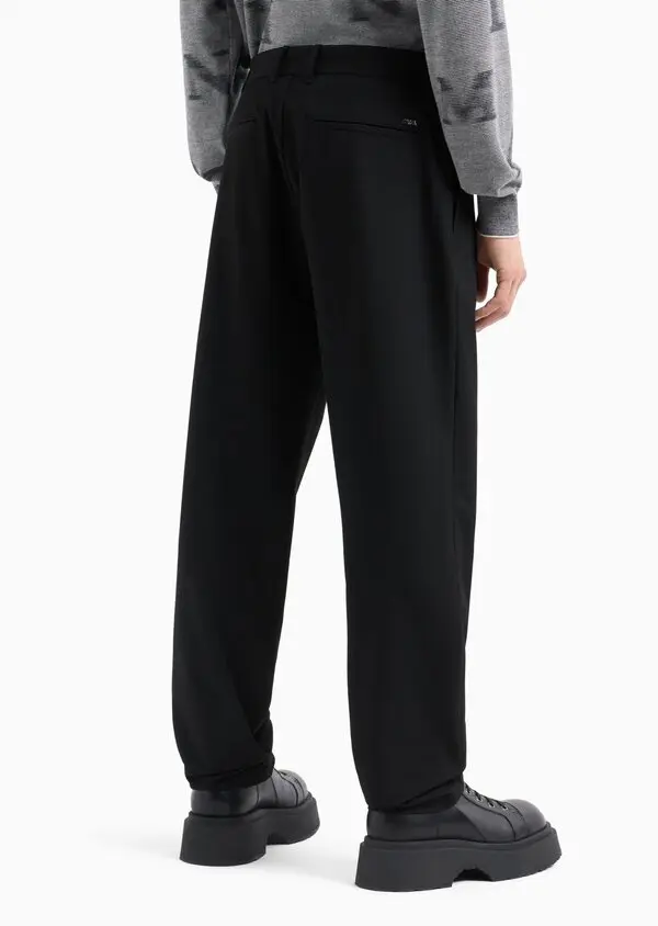 Emporio Armani Compact Fabric Chinos