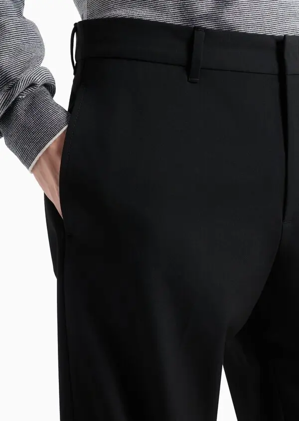 Emporio Armani Compact Fabric Chinos