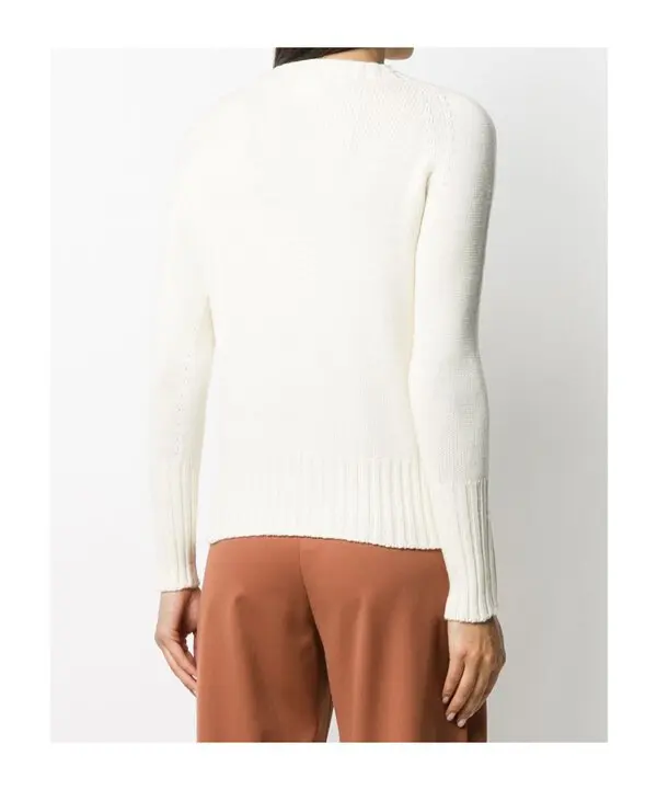 DRUMOHR Long Sleeves, High Neck, Ribbed Trim, Straight Hem