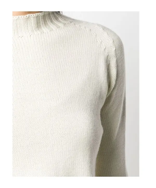 DRUMOHR Long Sleeves, High Neck, Ribbed Trim, Straight Hem