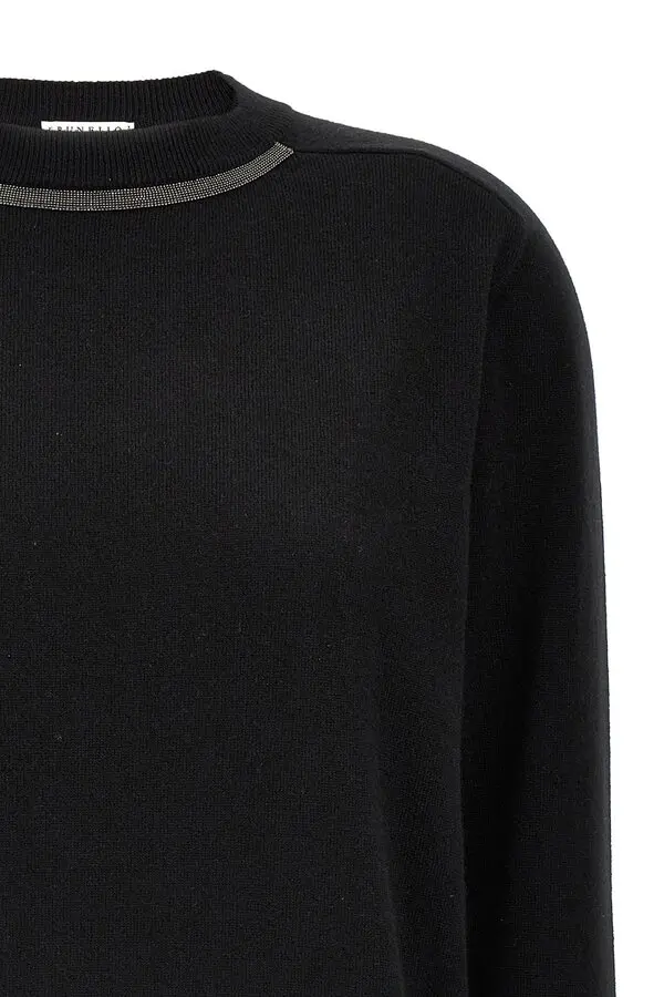 Brunello Cucinelli Crew Neck Long-sleeved Knitwear