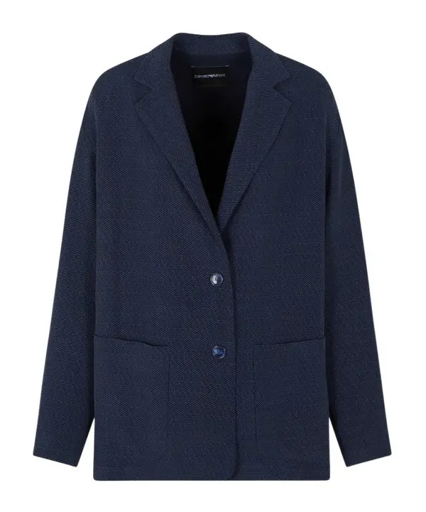 Emporio Armani Single Breasted Blazer - Black