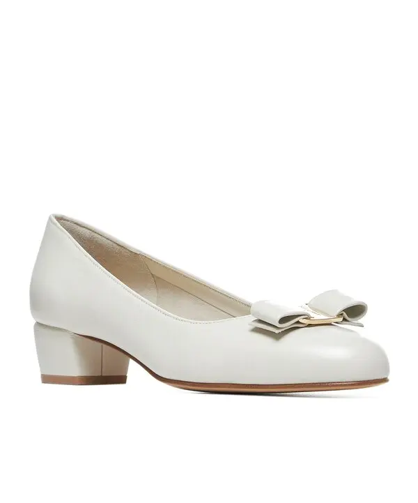 FERRAGAMO Vara Bow Low-heeled Pumps