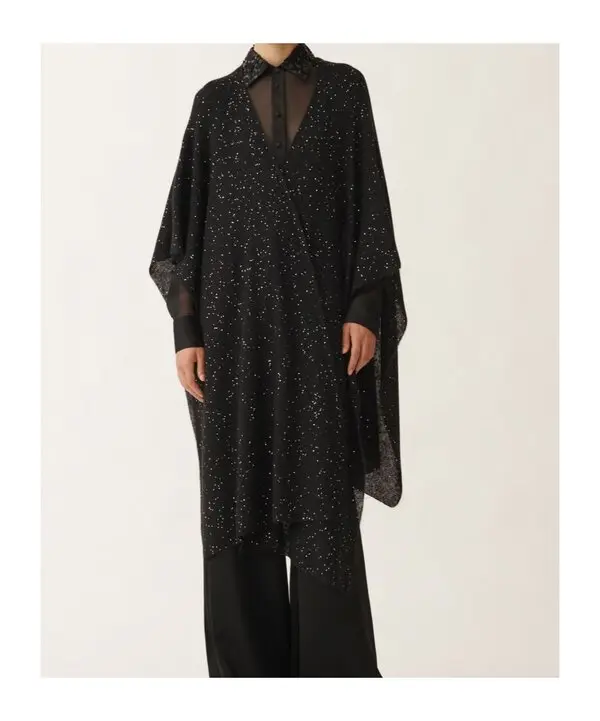 Fabiana Filippi Sequin Open Cape