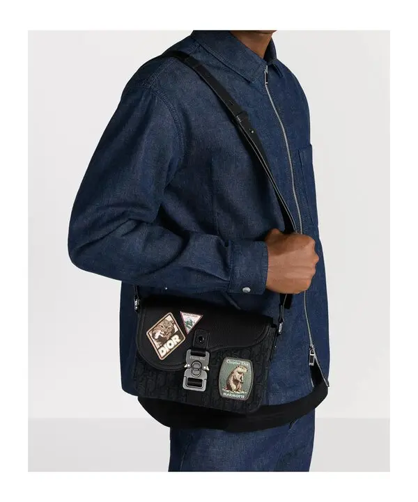 Dior Small Saddle Messenger Bag With Flap