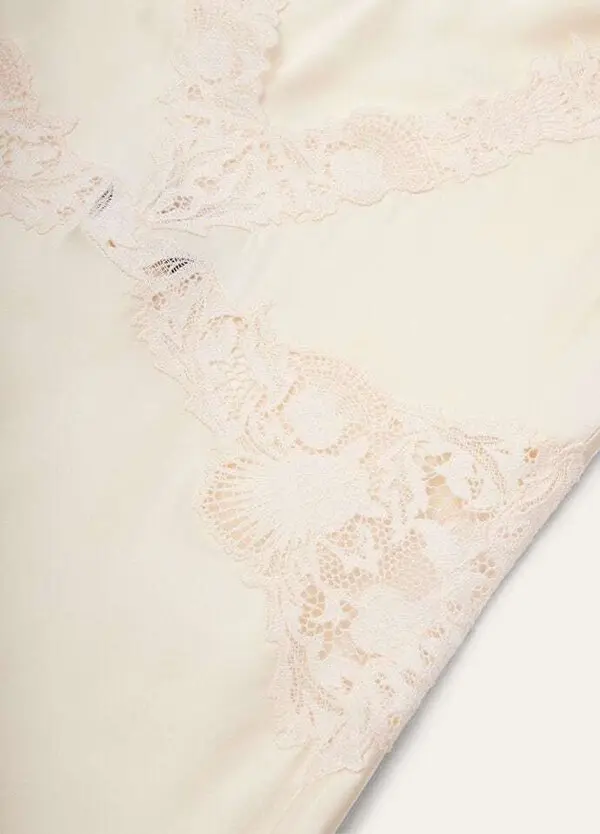 Loro Piana V-neck Midi Dress With Guipure Lace Panelling