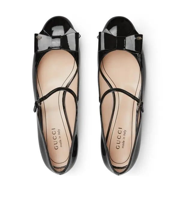 Gucci Ballet Flats With Bow Detail