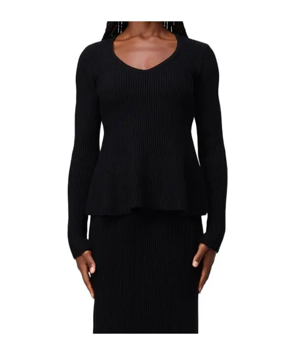TWINSET V-neck Ribbed Jumper