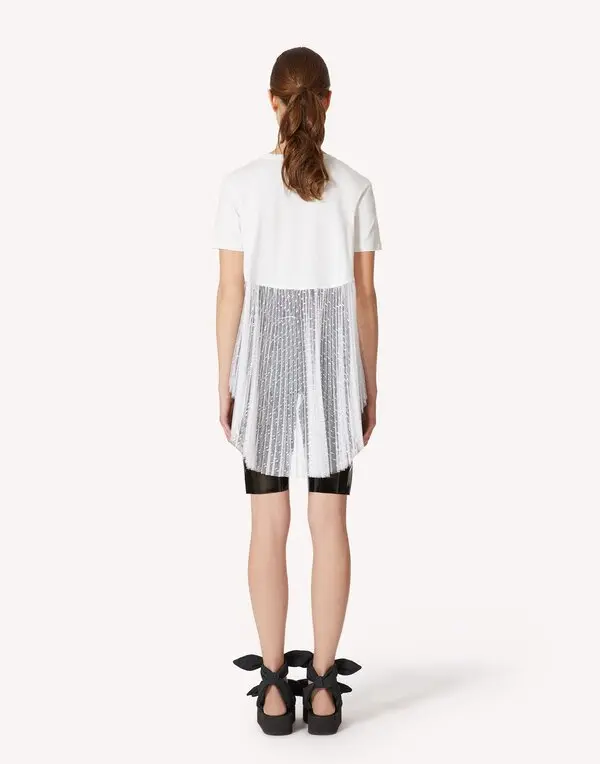 Red Valentino Tulle Logo T-shirt