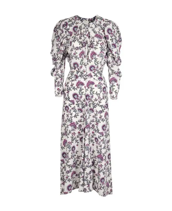 Isabel Marant Étoile Floral-print Silk Midi Dress