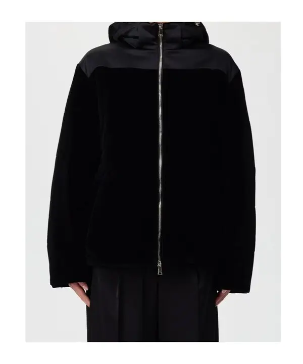 Fabiana Filippi Hooded Padded Velvet Jacket