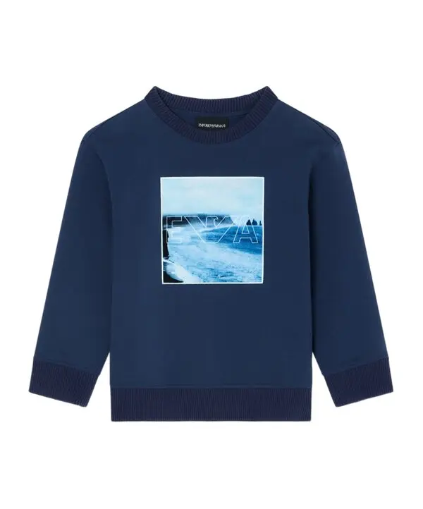 Emporio Armani Seascape Print Sweatshirt