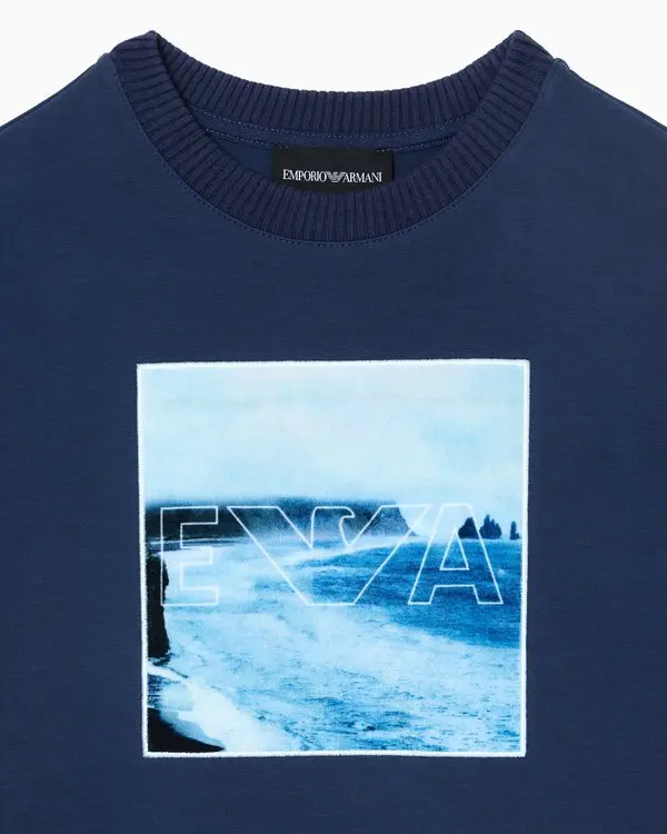 Emporio Armani Seascape Print Sweatshirt