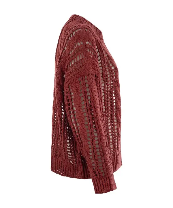Brunello Cucinelli Crewneck Open Knit Jumper