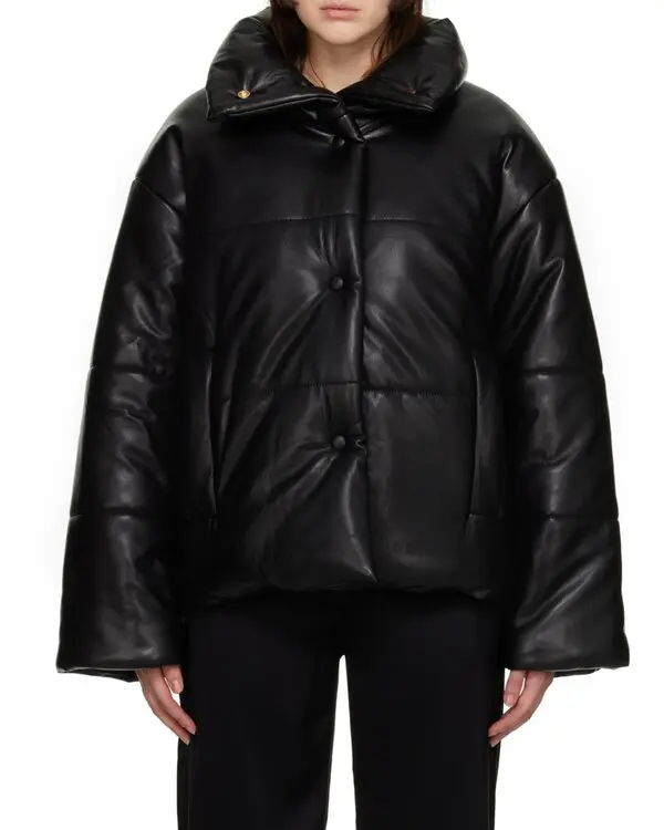 Nanushka Hide High-neck Puffer Jacket