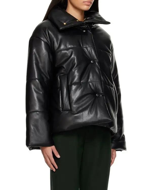 Nanushka Hide High-neck Puffer Jacket