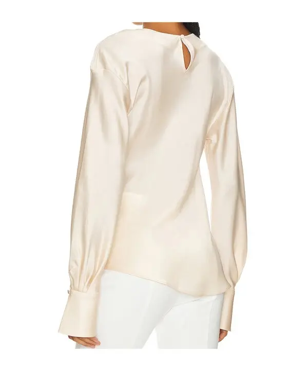 Simkhai Raffaella Knotted Long-sleeve Top