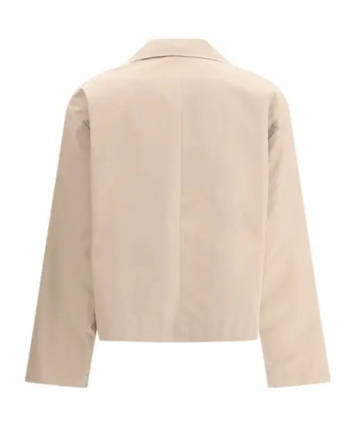 Fabiana Filippi Double Cropped Jacket With Angular Lapels